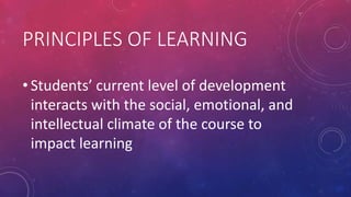 Principles of Education and Principles of Effective Teaching and ...