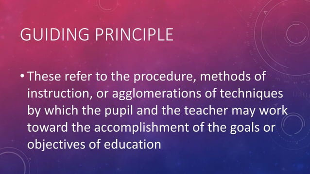 Principles of Education and Principles of Effective Teaching and ...