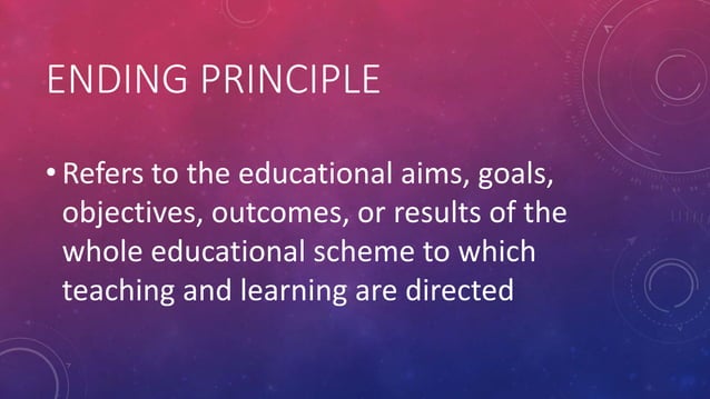 Principles of Education and Principles of Effective Teaching and ...