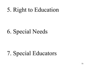 Principles of Education, Special Education, Inclusive Education | PPT