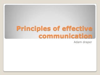 Principles of effective | PPTX