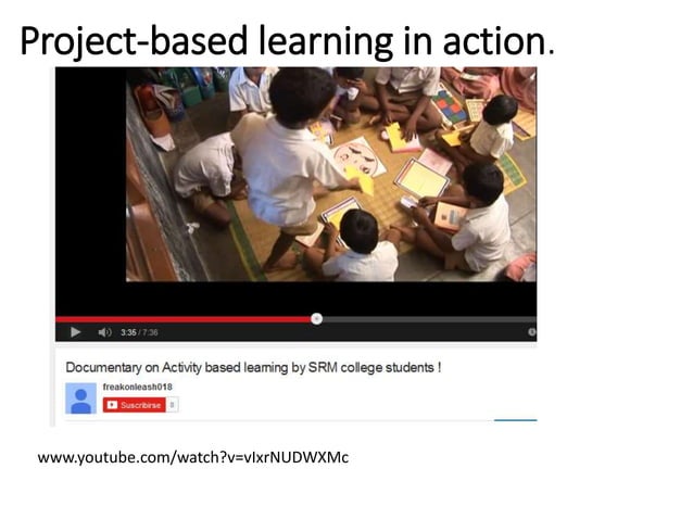 Principles of effective activity based participative learning ...