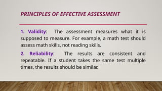 Principles of effective class room assessment.pptx