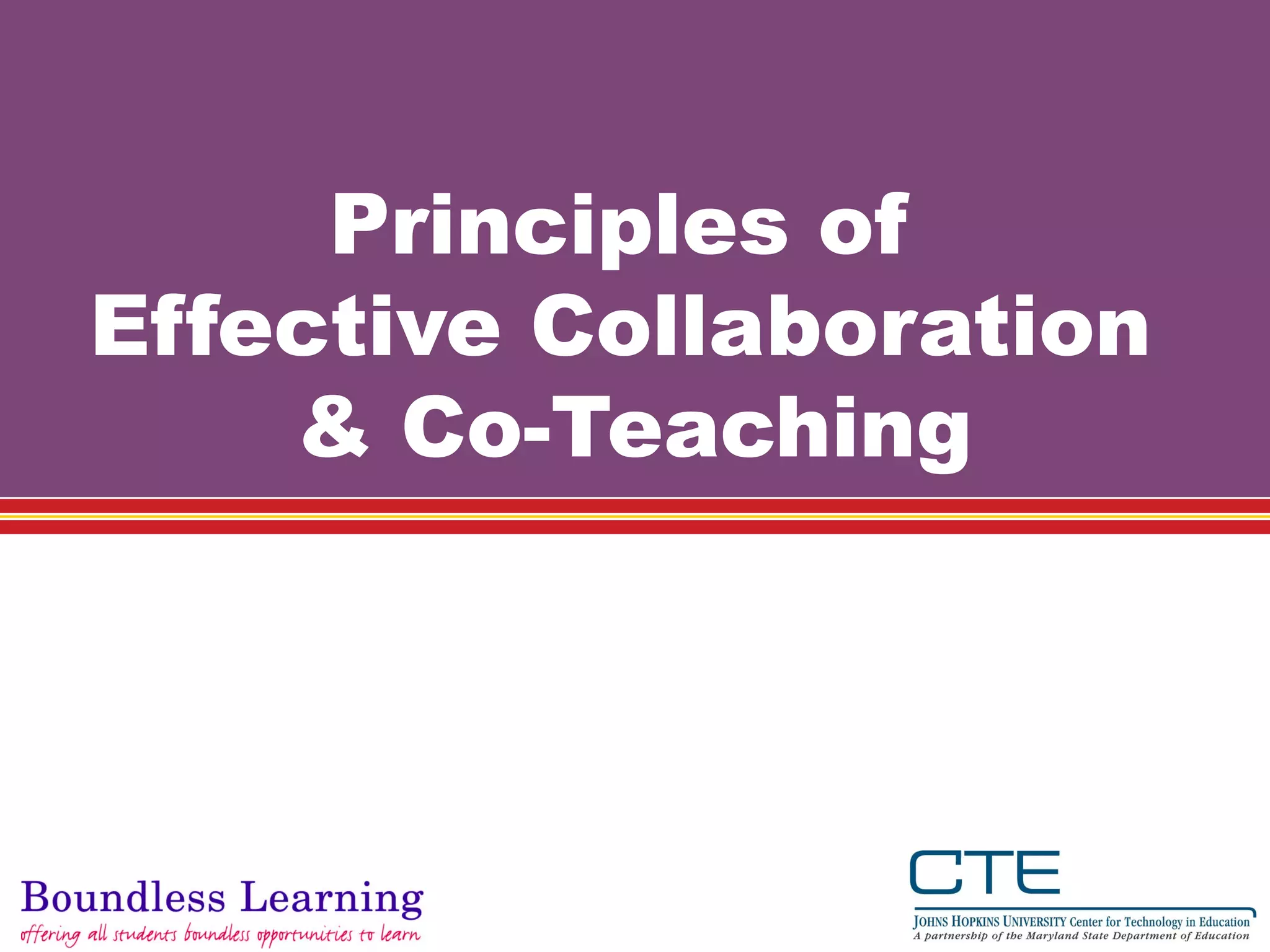 Principles of effective collaboration mm | PPT