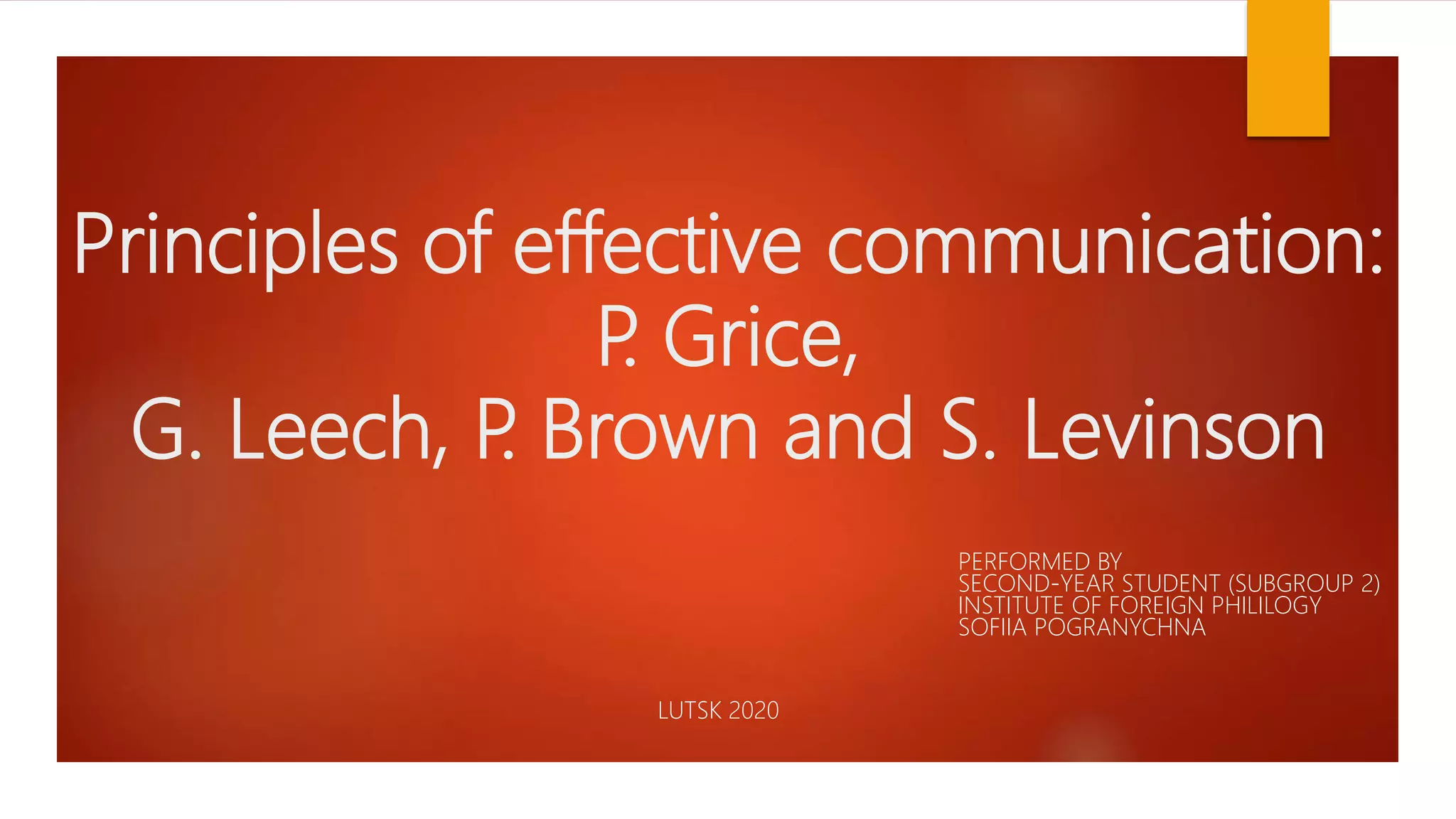 Principles of effective communication | PPT
