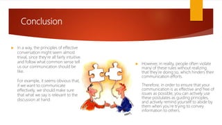 Principles of effective communication | PPT