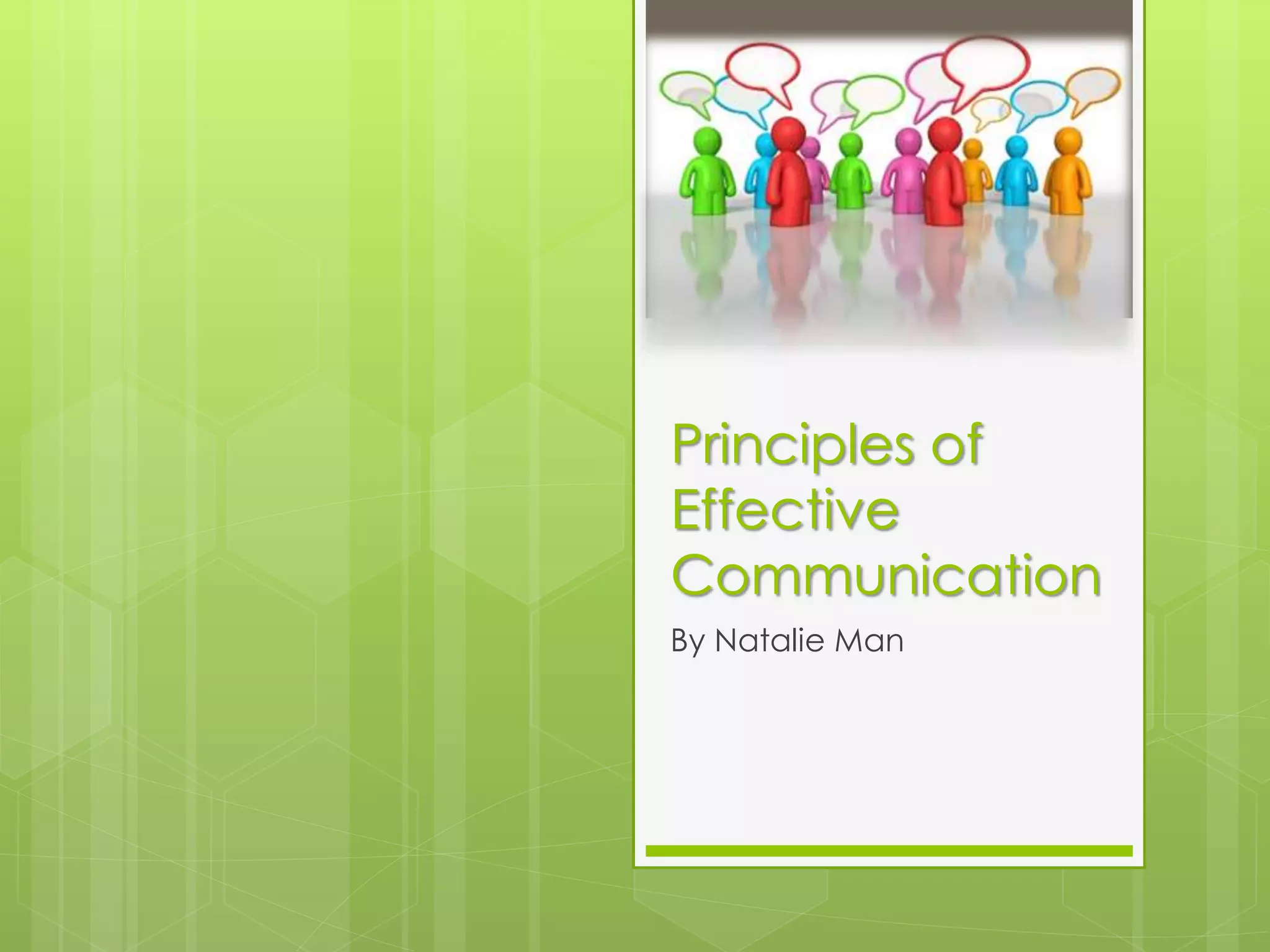 Principles of effective communication PowerPoint | PPTX