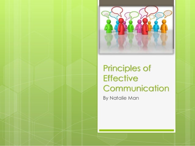 Principles of effective communication PowerPoint