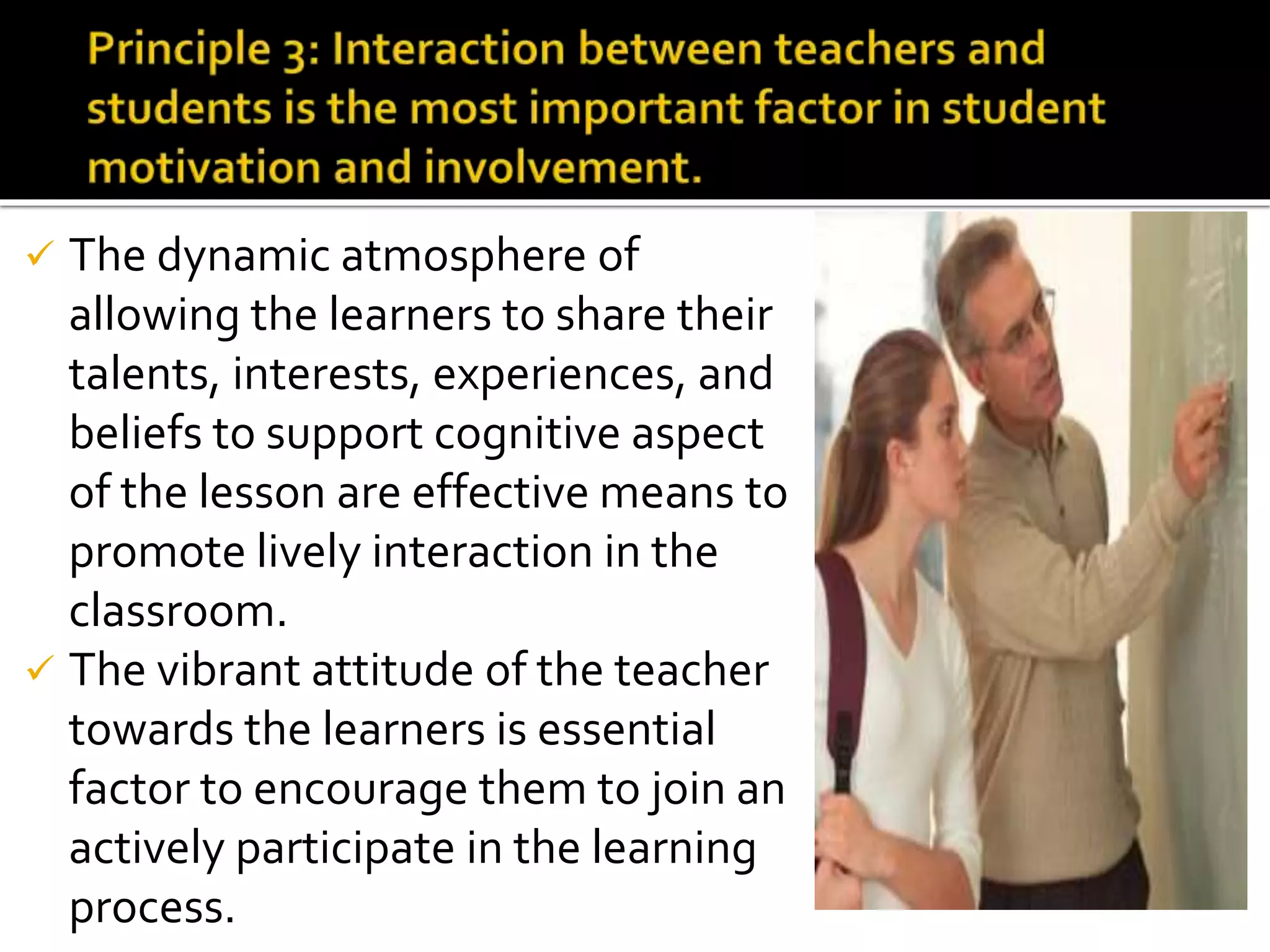 Principles of effective teaching and learning | PPTX