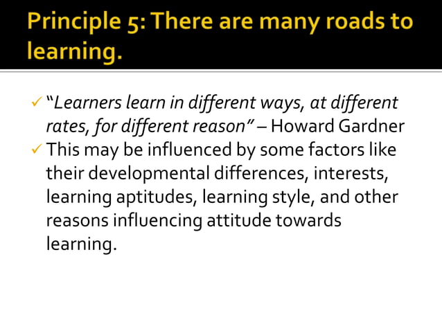 Principles of effective teaching and learning | PPTX | Primary ...
