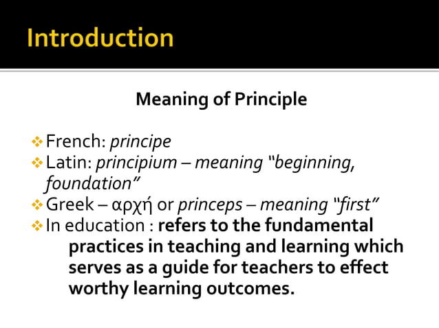 Principles of effective teaching and learning | PPTX | Primary Education | Education