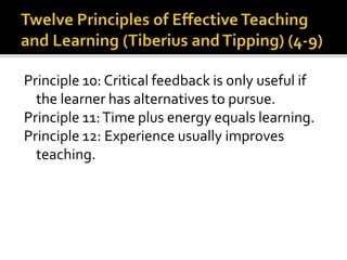 Principles of effective teaching and learning | PPTX