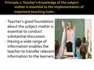 Principles of effective teaching and learning | PPTX