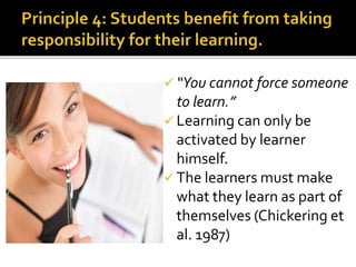 Principles of effective teaching and learning | PPTX