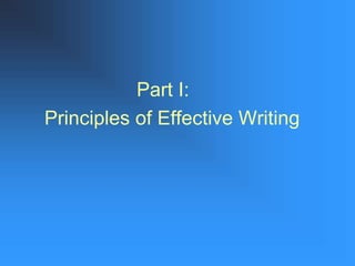 Principles of effective writing edited | PPT