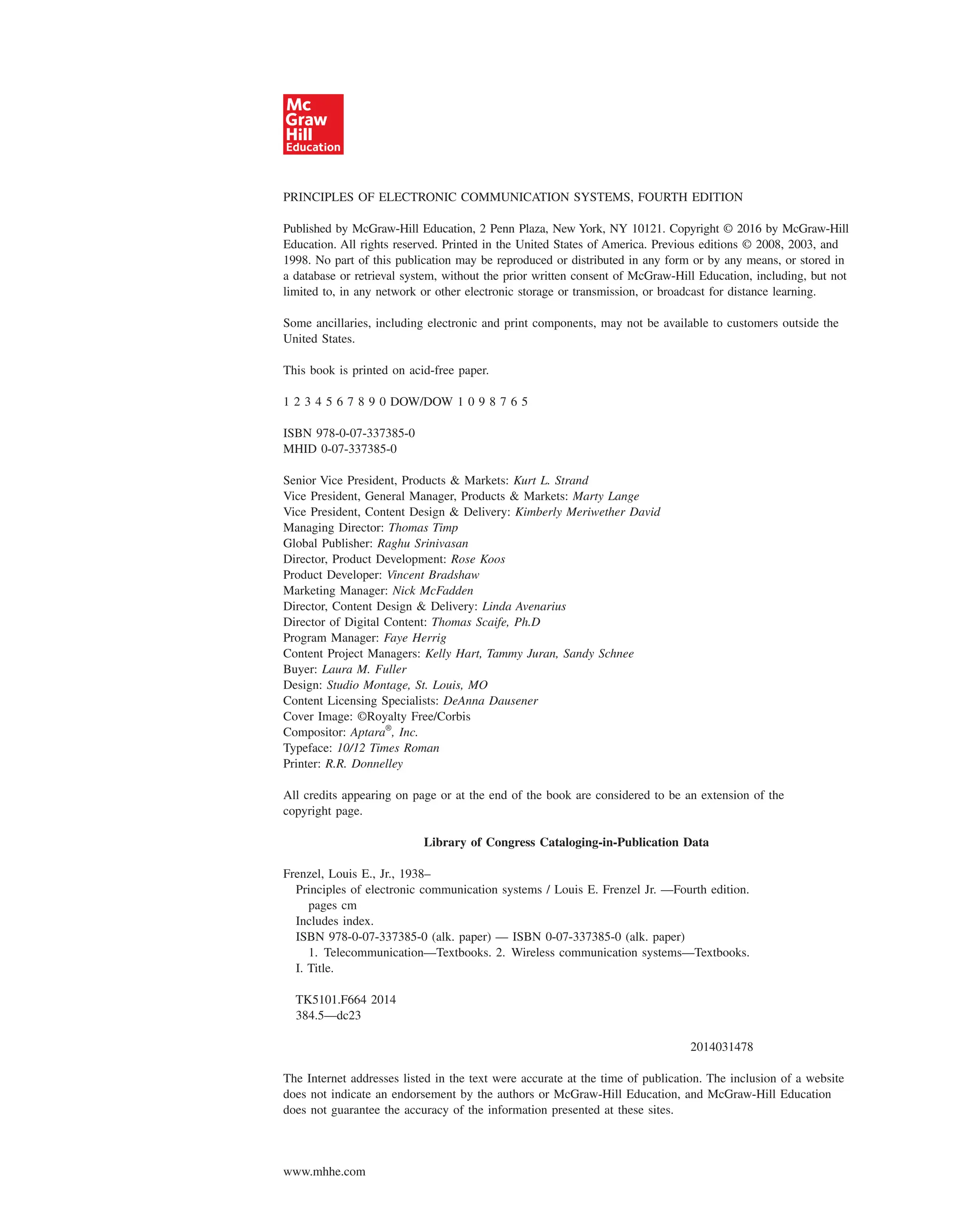 Principles of Electronic Communication System 4th Edition by Louis Frenzel.pdf