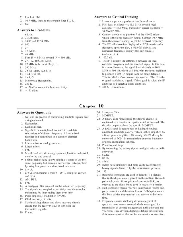 Principles of electronic communication systems 4th edition frenzel solutions manual | PDF