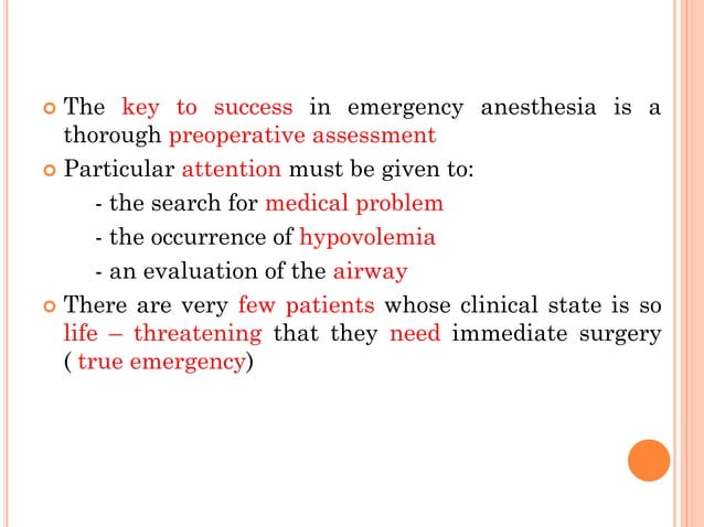 Principles of emergency anesthesia | PDF | First Aid | Injuries