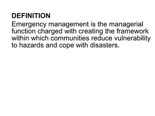 Principles Of Emergency Management Slides | PPT