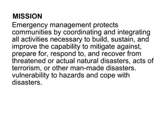 Principles Of Emergency Management Slides | PPT