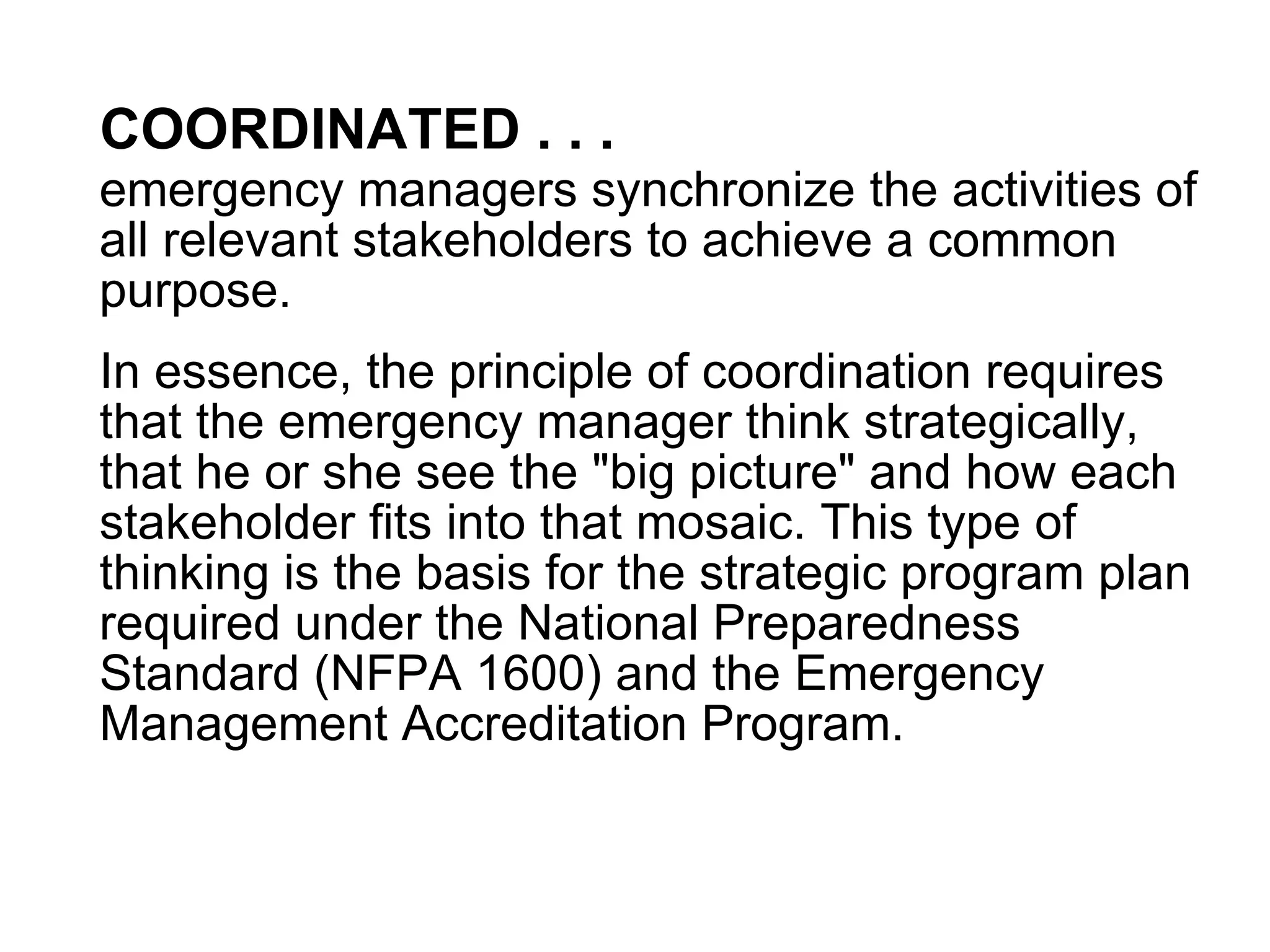 Principles of Emergency Management slides | PPT