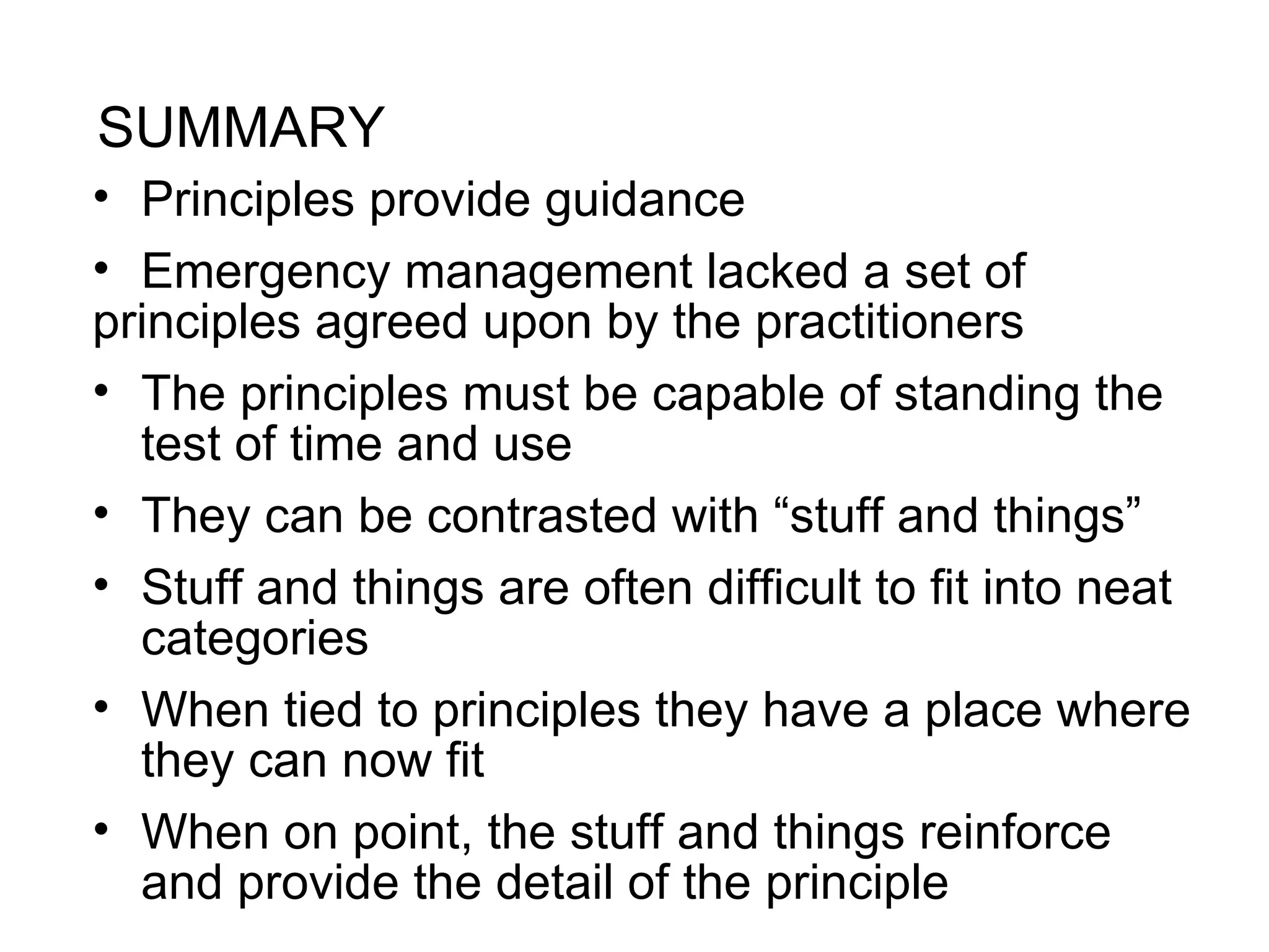 Principles of Emergency Management slides | PPT