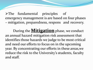 Principles of emergency mgt | PPTX