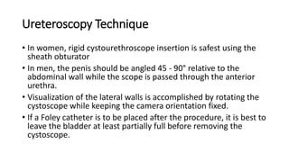Principles of Endourology | PPTX