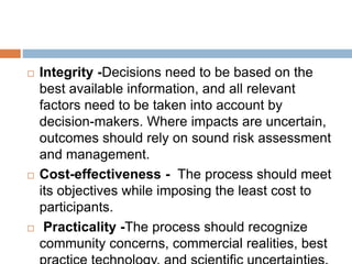 Principles of environmental impact assessment | PPTX