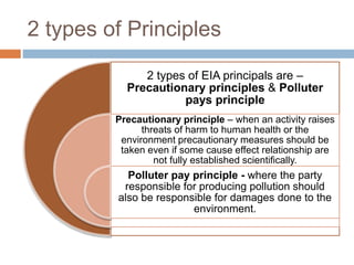 Principles of environmental impact assessment | PPTX