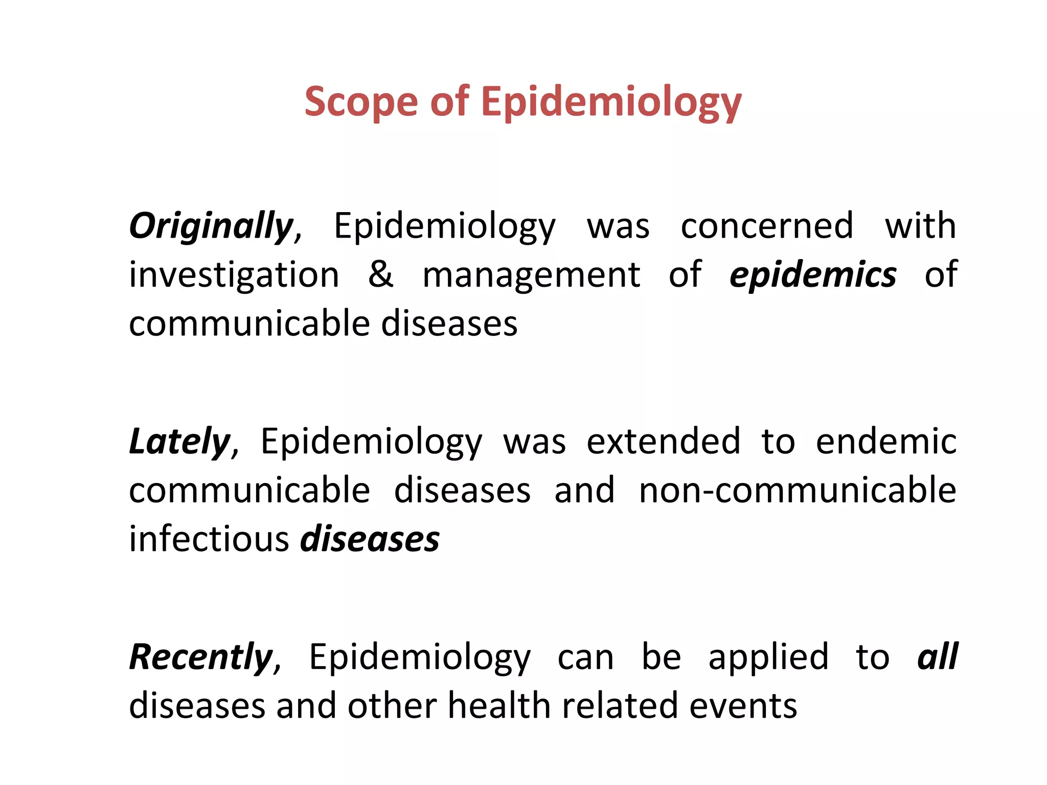 Principles of epidemiology | PPT | Infectious Diseases | Diseases and Conditions