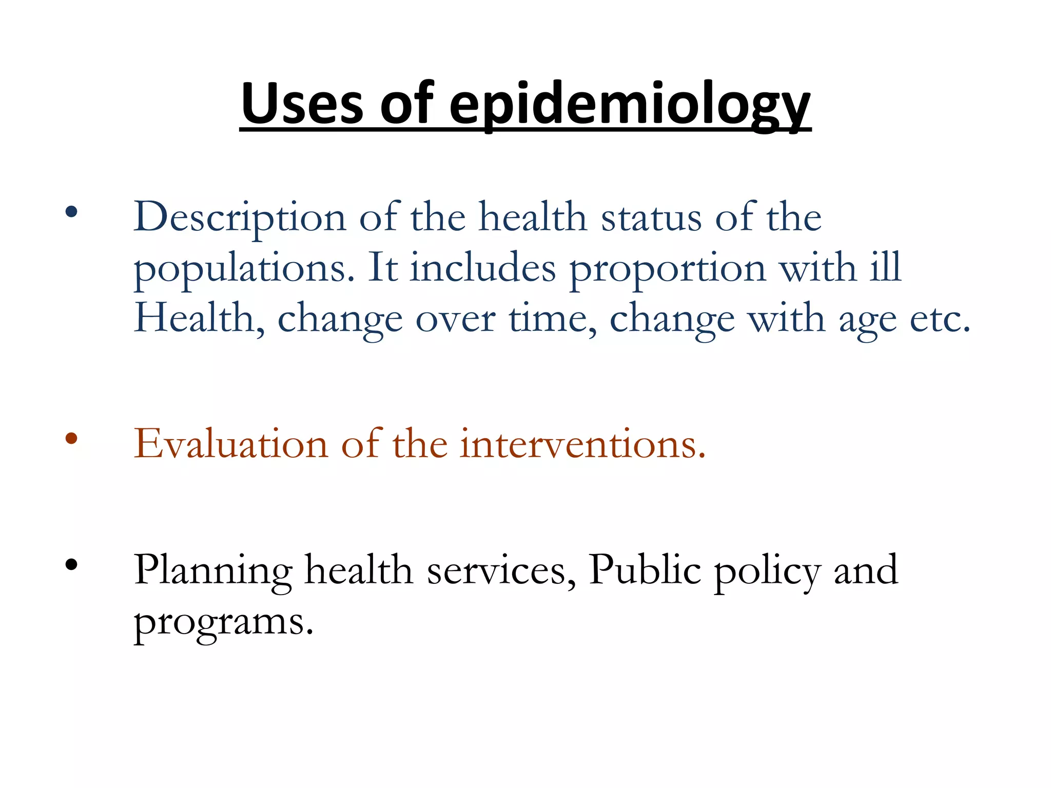 Principles of epidemiology | PPT | Infectious Diseases | Diseases and Conditions