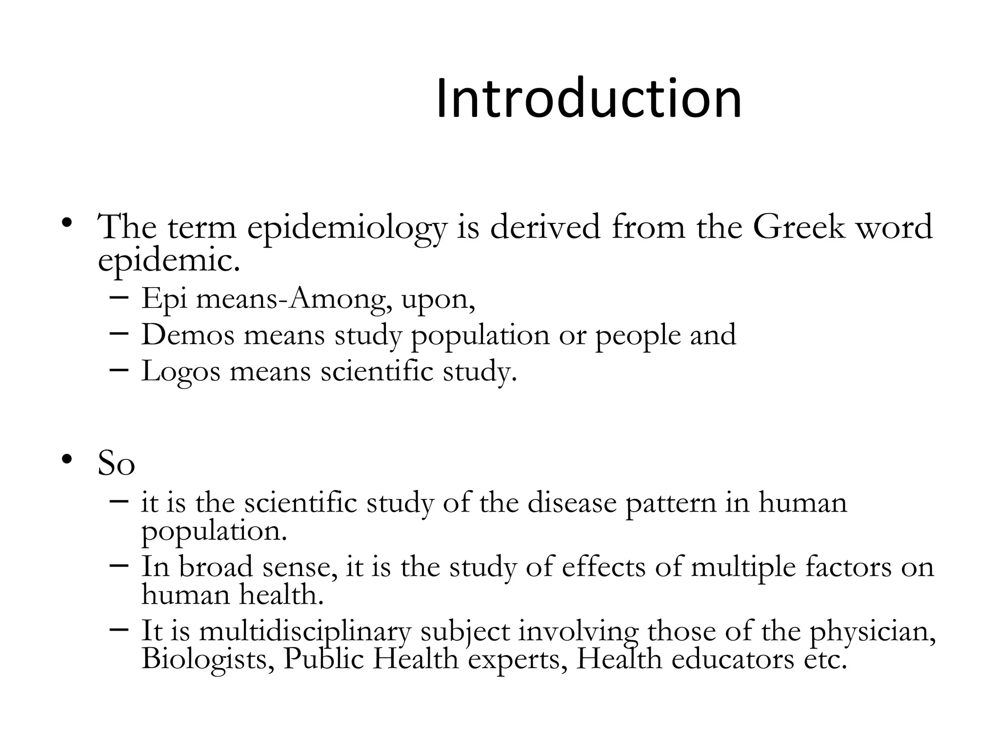 Principles of epidemiology | PPT | Infectious Diseases | Diseases and Conditions