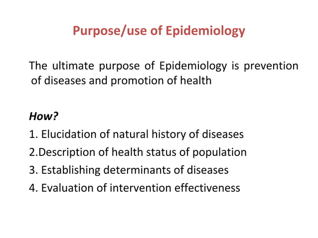 Principles of epidemiology | PPT | Infectious Diseases | Diseases and Conditions