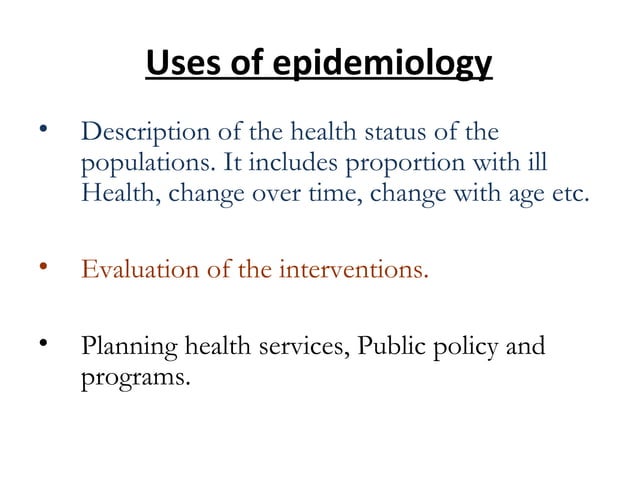 Principles of epidemiology | PPT | Infectious Diseases | Diseases and ...