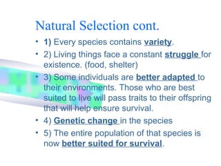 Principles of evolution | PPT