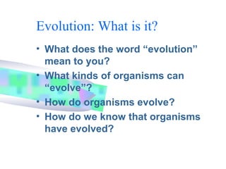 Principles of evolution | PPT