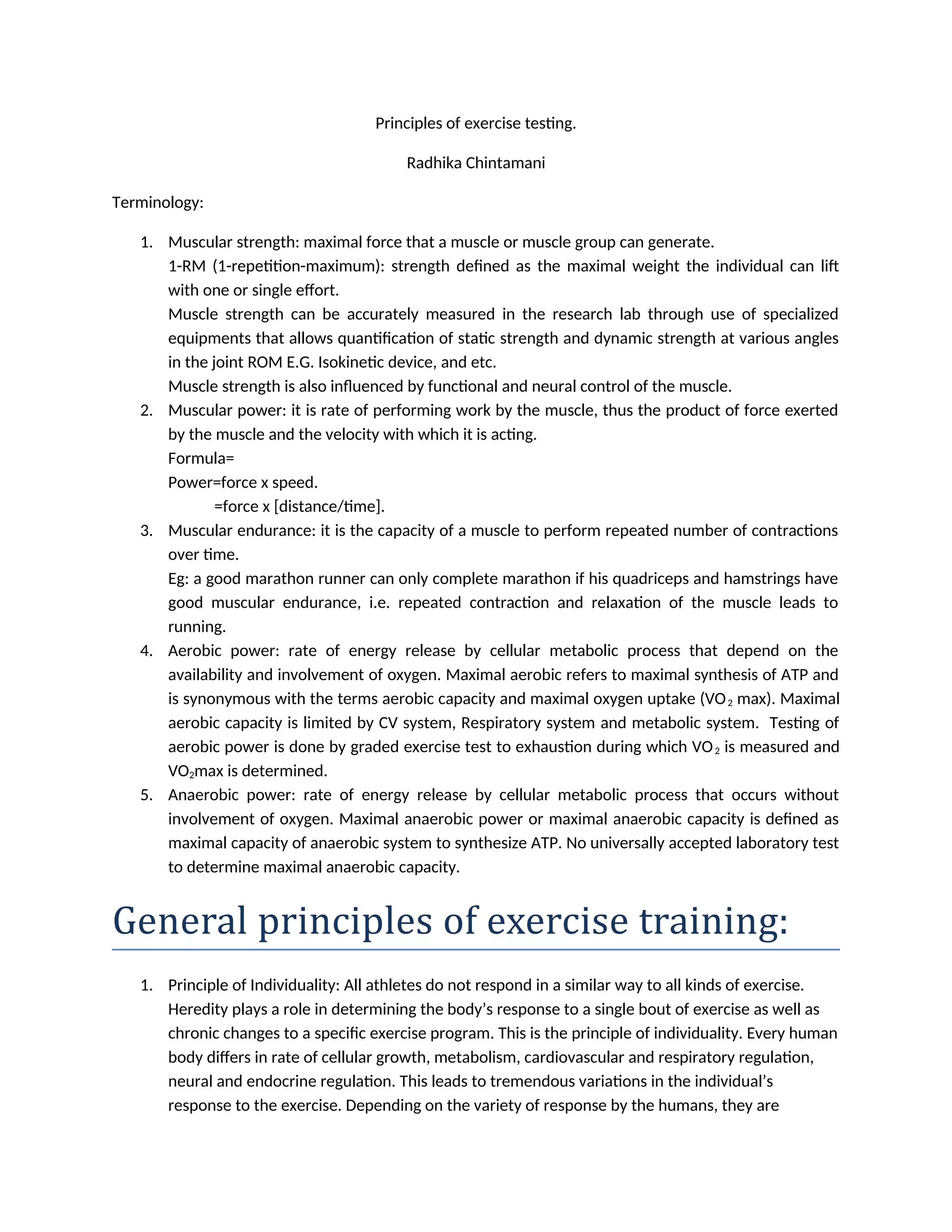 Principles of exercise_testing | PDF