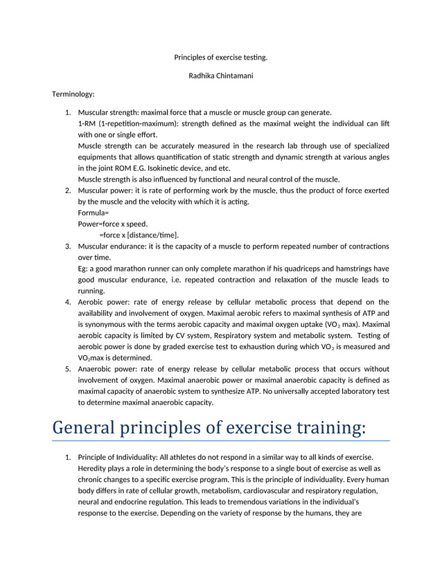 Principles of exercise_testing | PDF