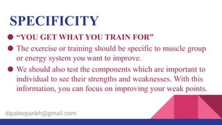 Principles of exercise training | PDF