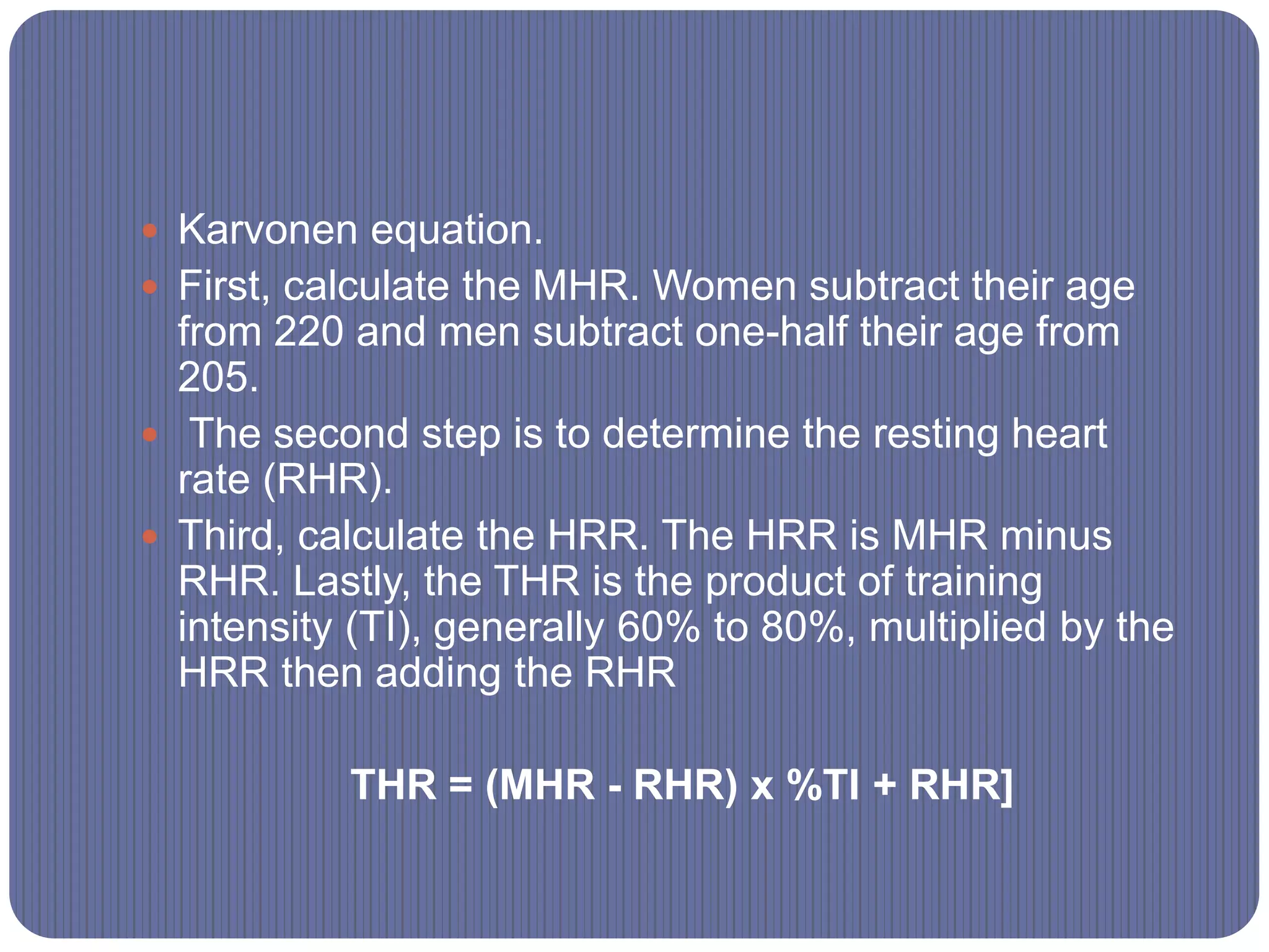 Principles of exercise training and application | PPTX