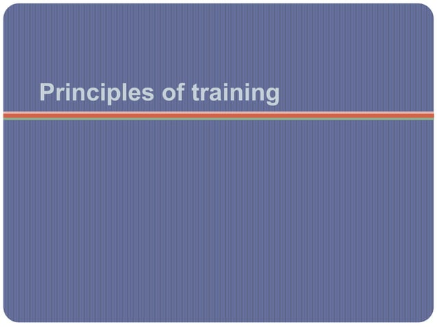Principles of exercise training and application | PPTX | Heart and ...