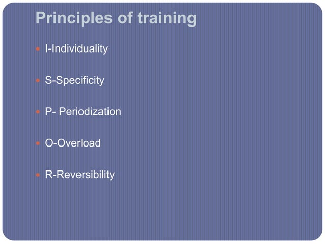 Principles of exercise training and application | PPTX | Heart and ...