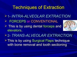 Principles of Exodontia | PPT