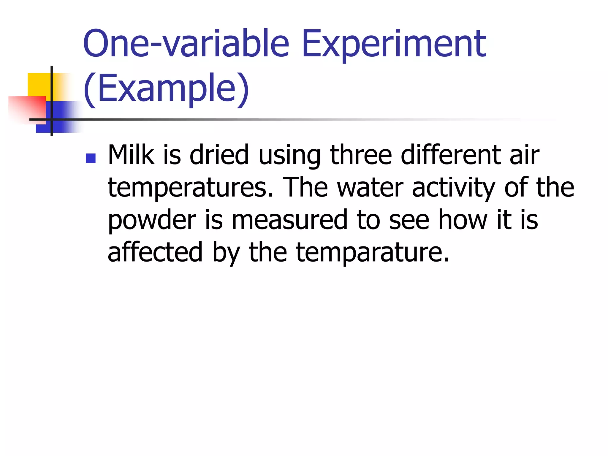 Principles of experimental design | PPT
