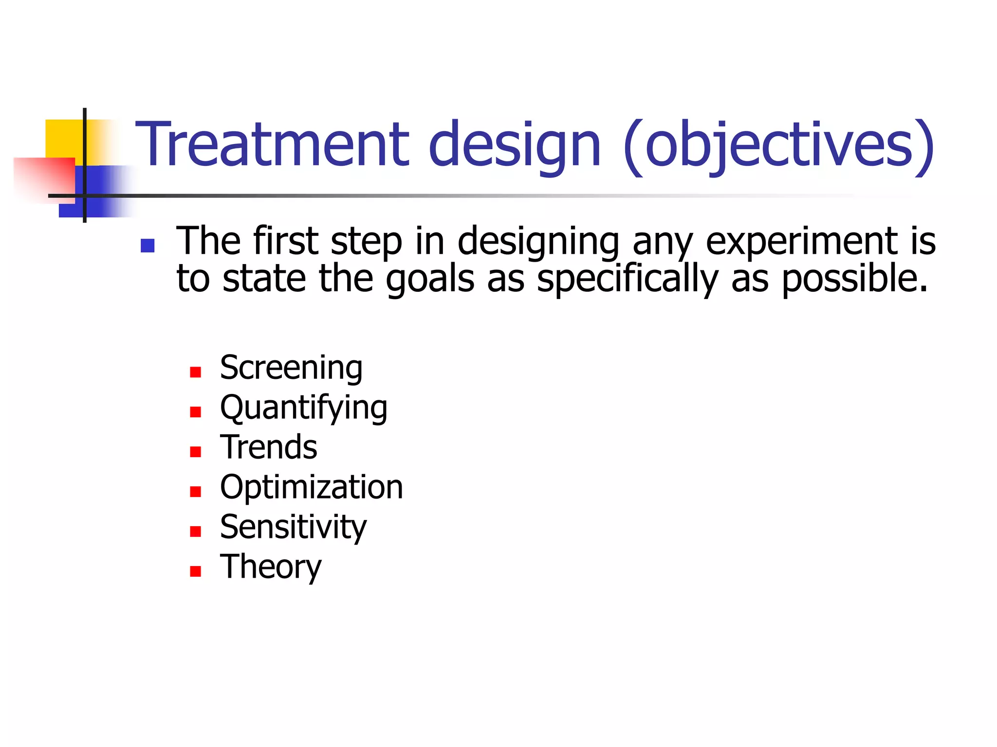Principles of experimental design | PPT