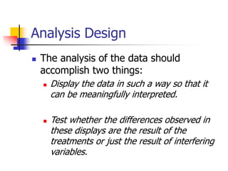 Principles of experimental design | PPT