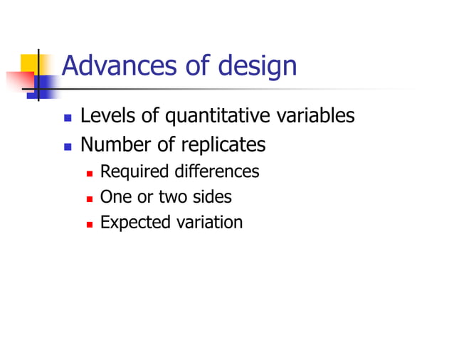Principles of experimental design | PPT