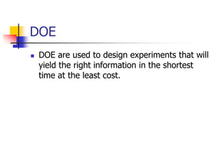 Principles of experimental design | PPT
