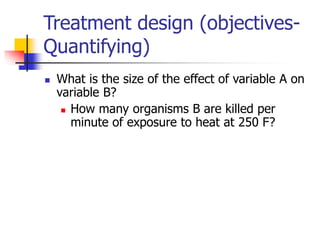 Principles of experimental design | PPT